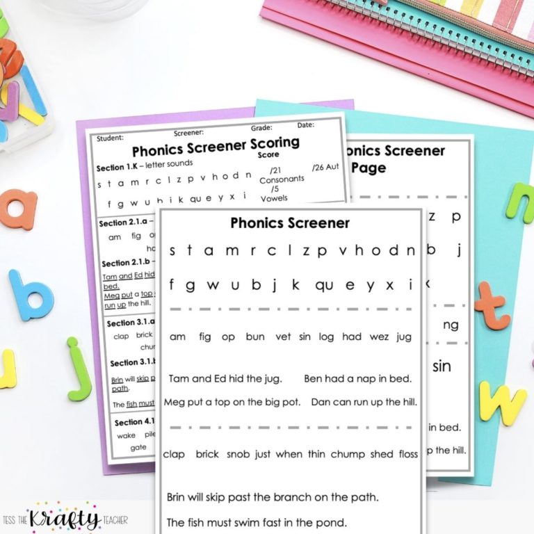 Have you Used a Phonics Screener? - The Krafty Teacher